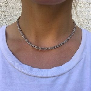 Jewelry | Sterling Silver Rope Necklace | Poshmark